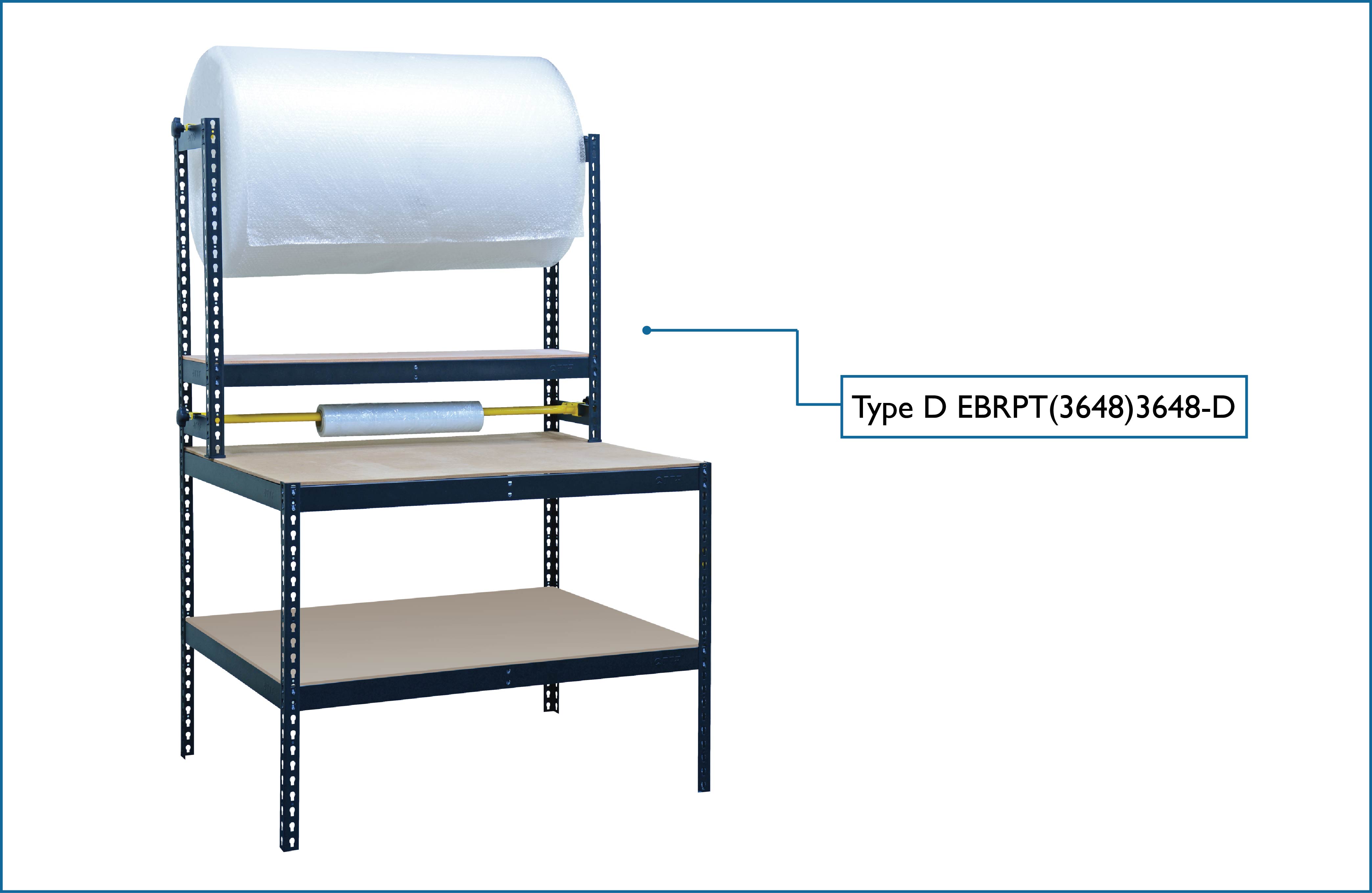 E-Boltless Rack Packing Table | Light Duty Racking | Boltless Wrapping Table | TTF Group